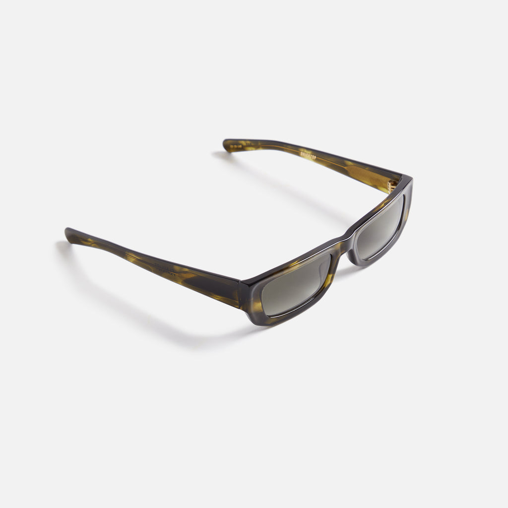 Flatlist Bricktop Sunglasses - Olive Horn / Olive Gradient Lens – Kith