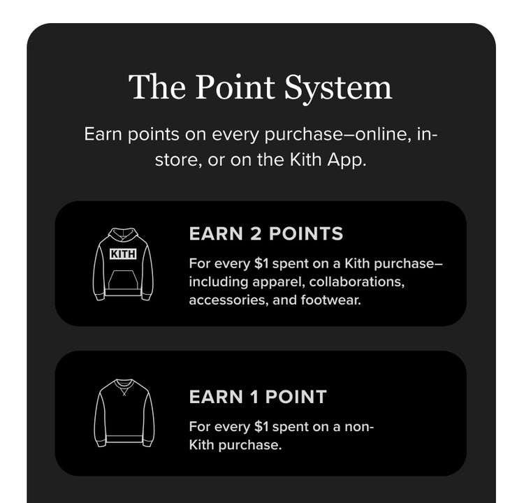 Kith Loyalty Program