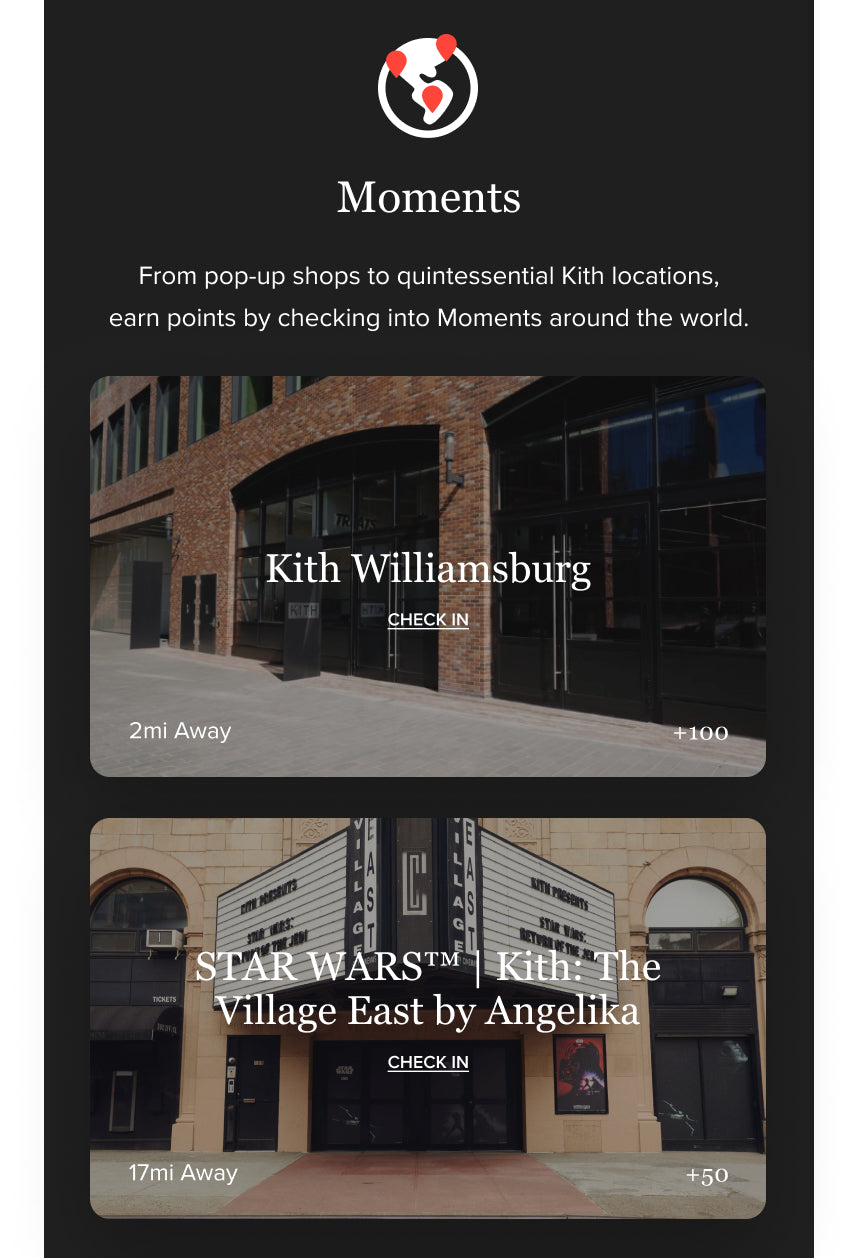 Kith Loyalty Program