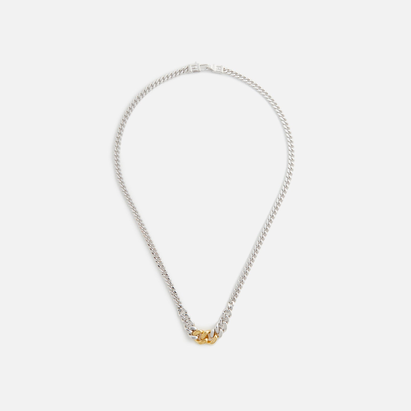 Tom Wood Dean Chain Duo 18 - Silver / Gold – Kith