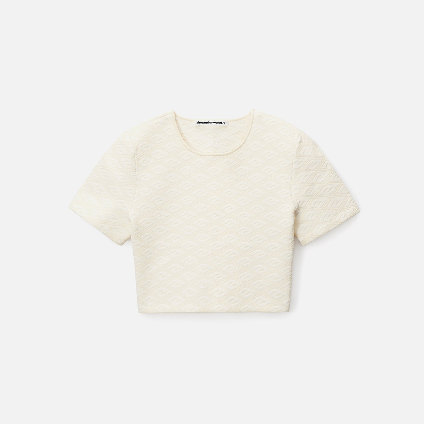 T by Alexander Wang Skewed Logo Jacquard Tee - Bone – Kith