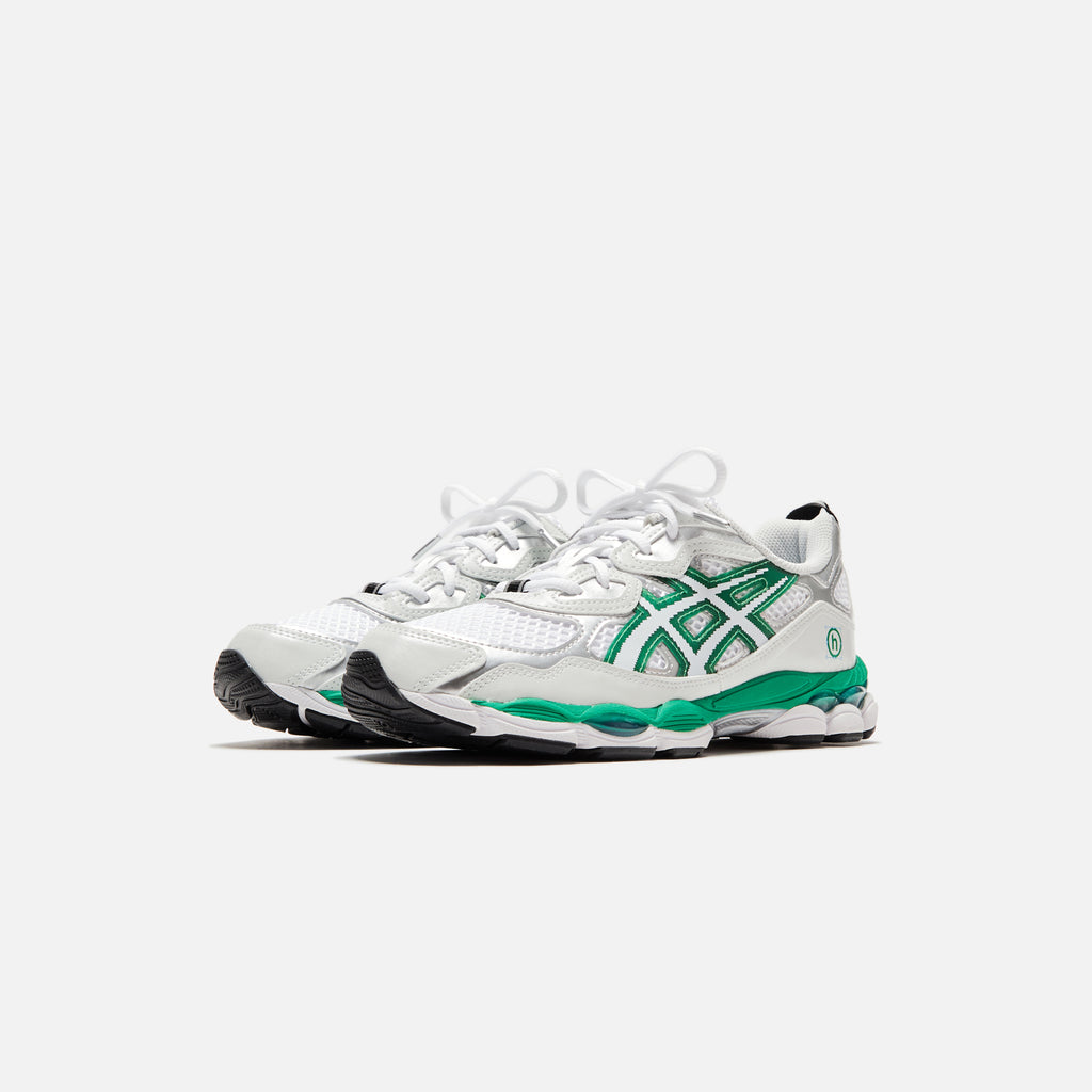 ASICS x Hidden Gel-NYC - White / Green / Metallic Silver – Kith