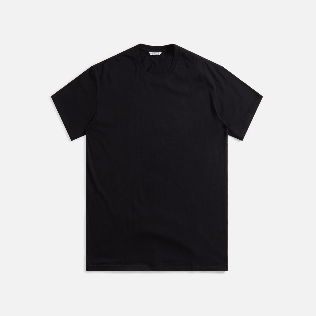 Auralee Seamless Crew Neck Tee - Black – Kith