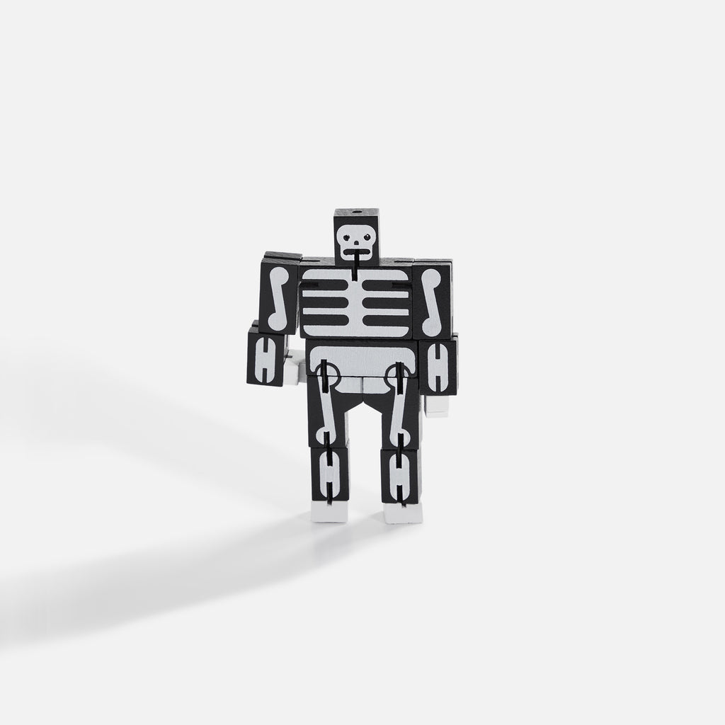 Areaware Cubebot Micro Skeleton - Black / White – Kith