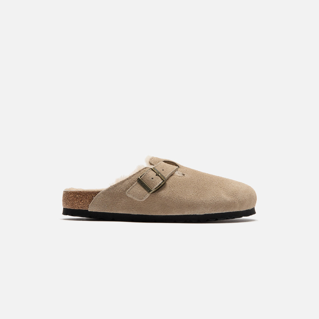 Birkenstock Boston Shearling Suede - Taupe / Sandcastle – Kith