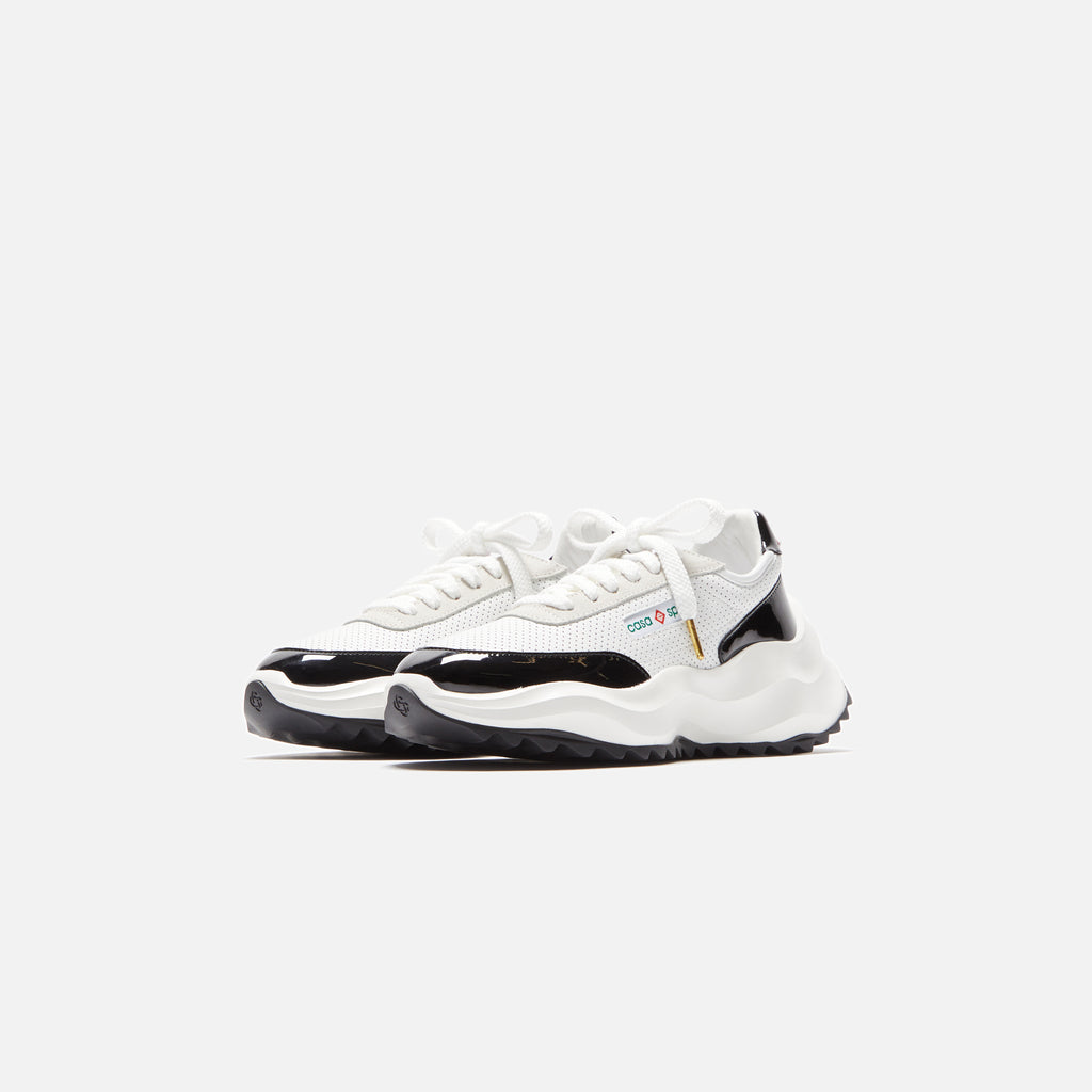 Casablanca Atlantis Sneaker Leather - White / Black – Kith