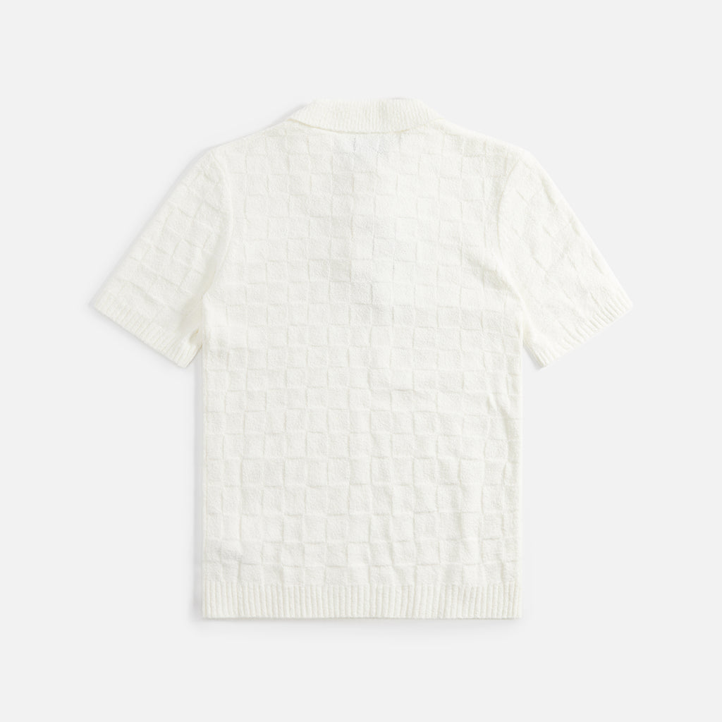 Casablanca Checked Yoke Boucle Polo - White – Kith