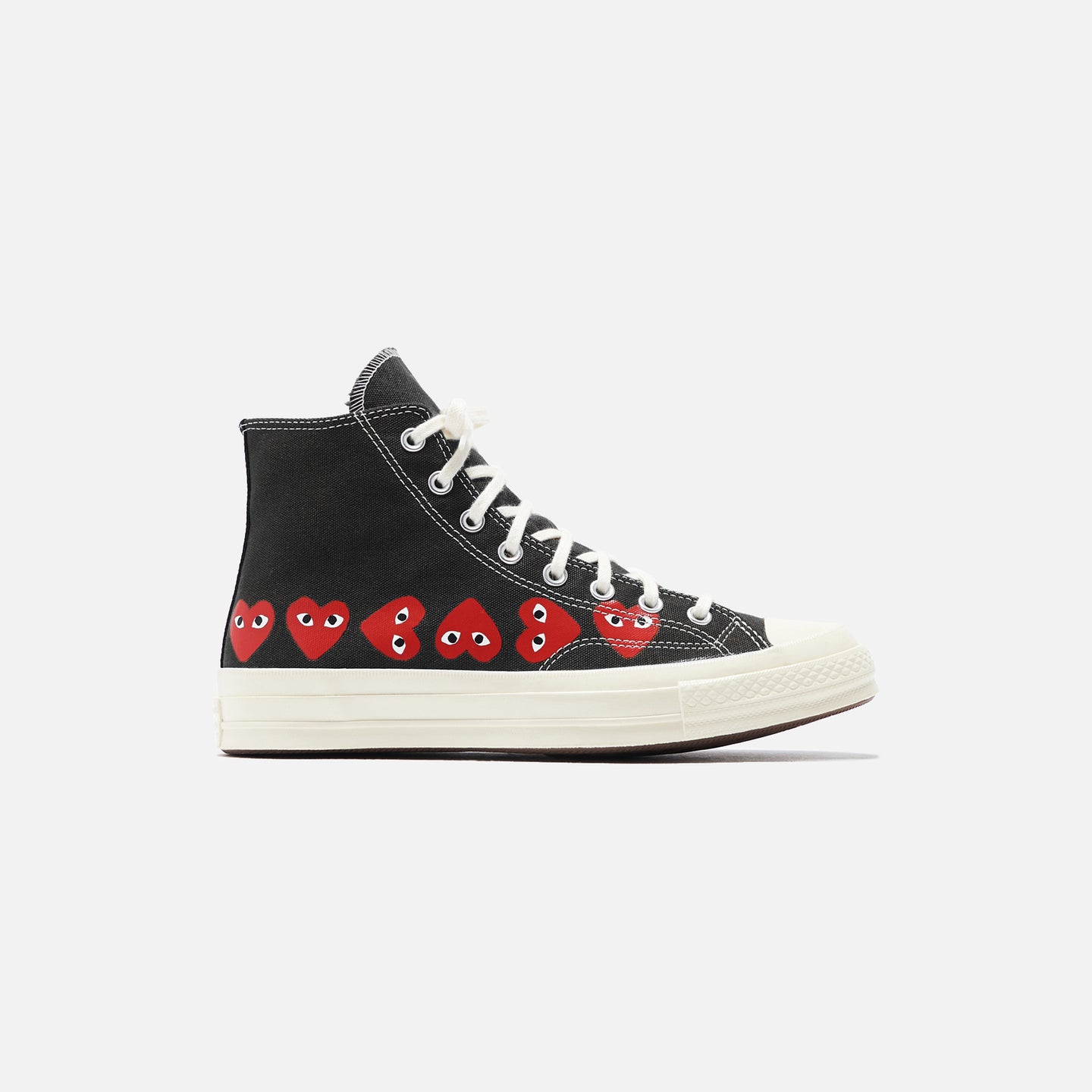 Comme Des Garçons Play x Converse Multi Heart High Top - Black / Red – Kith