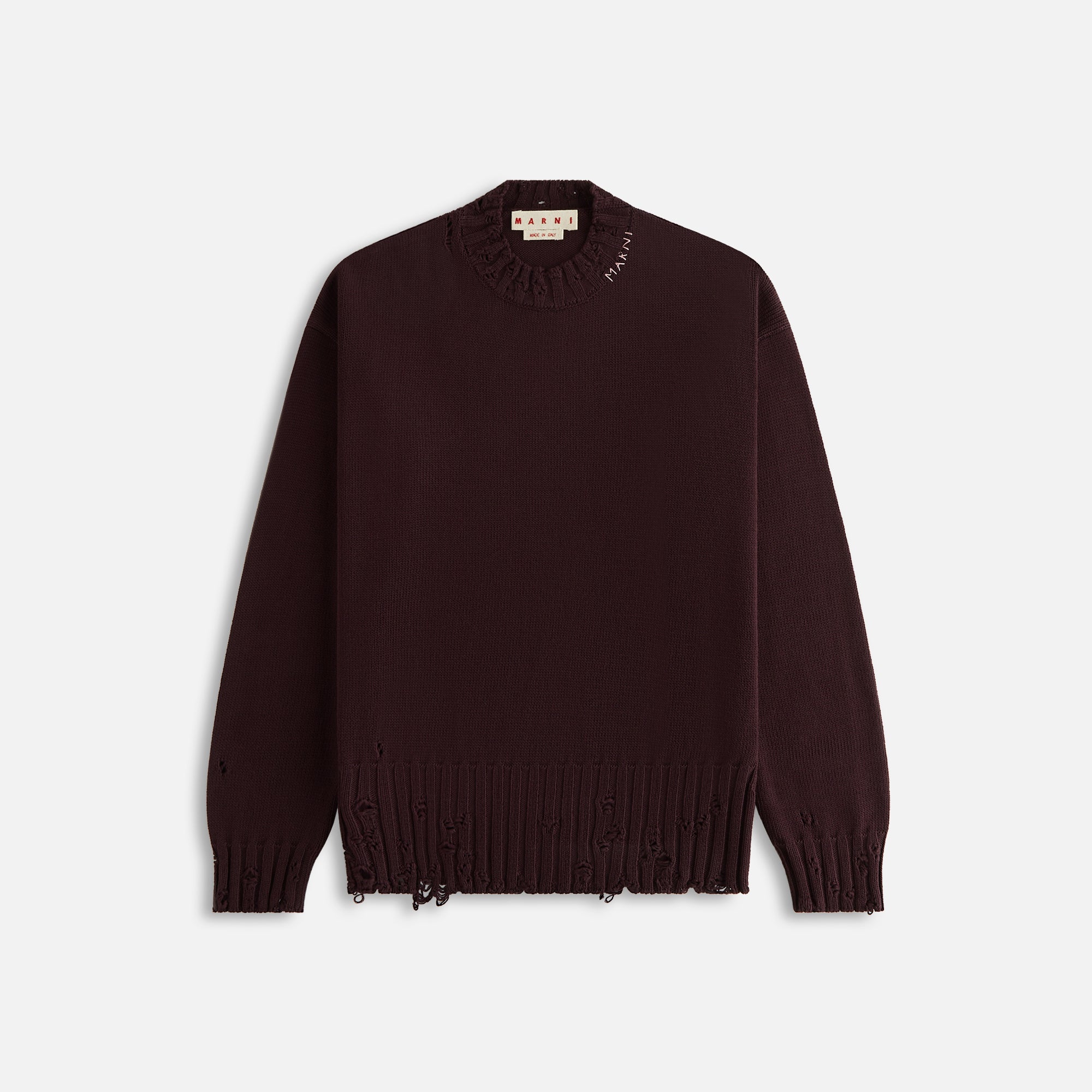 Marni Disheveled Sweater - Dark Raisin – Kith