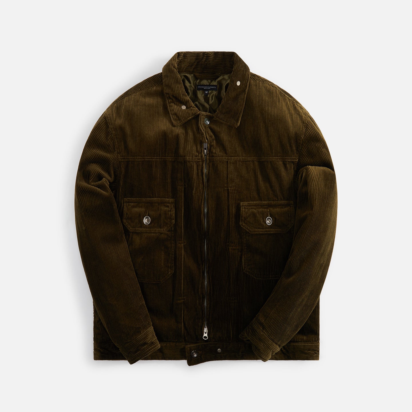 Engineered Garments Trucker Jacket Cotton 8W Corduroy - Olive – Kith