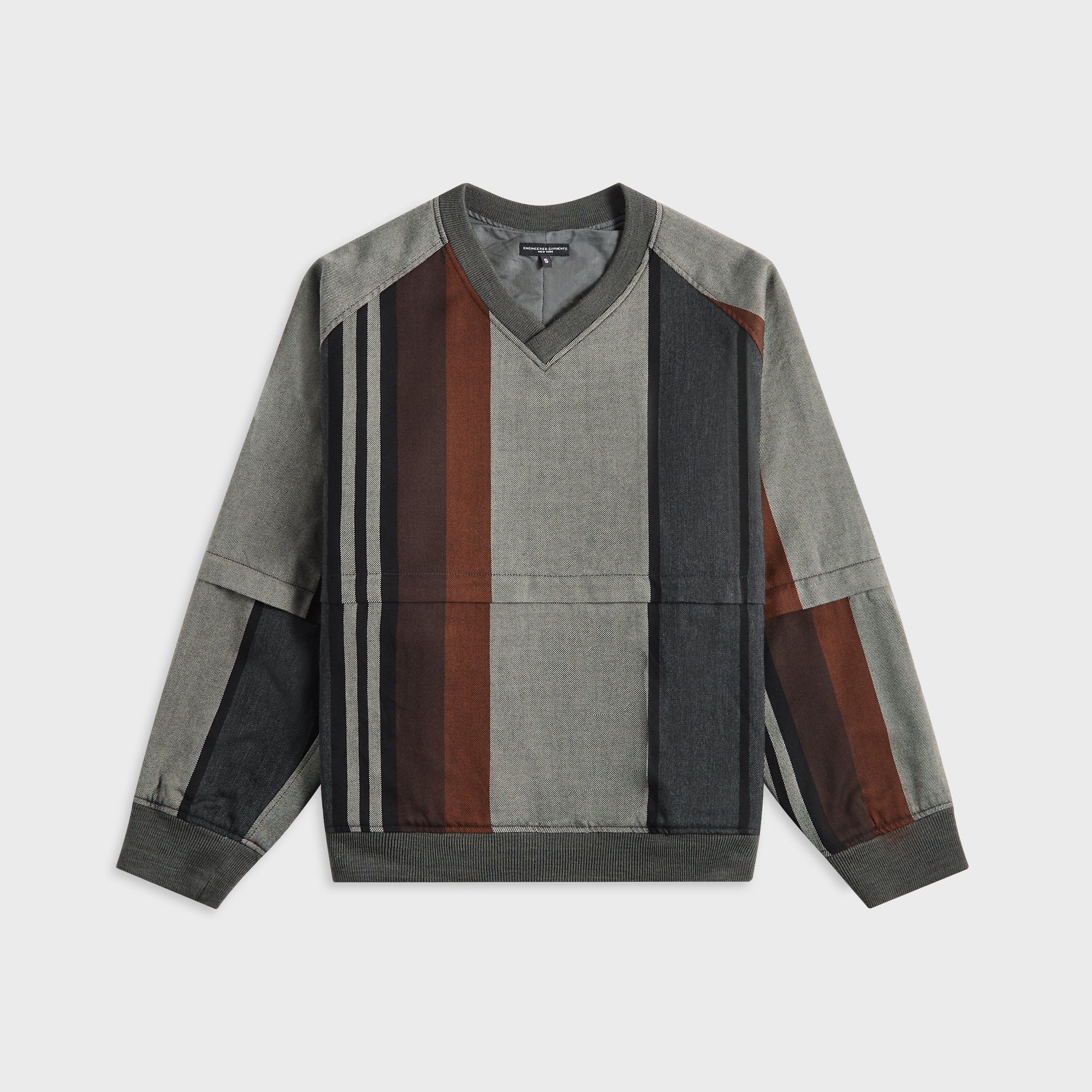 Engineered Garments Wind Pull Wide Stripe Worsted Wool Sweater - Multi ...