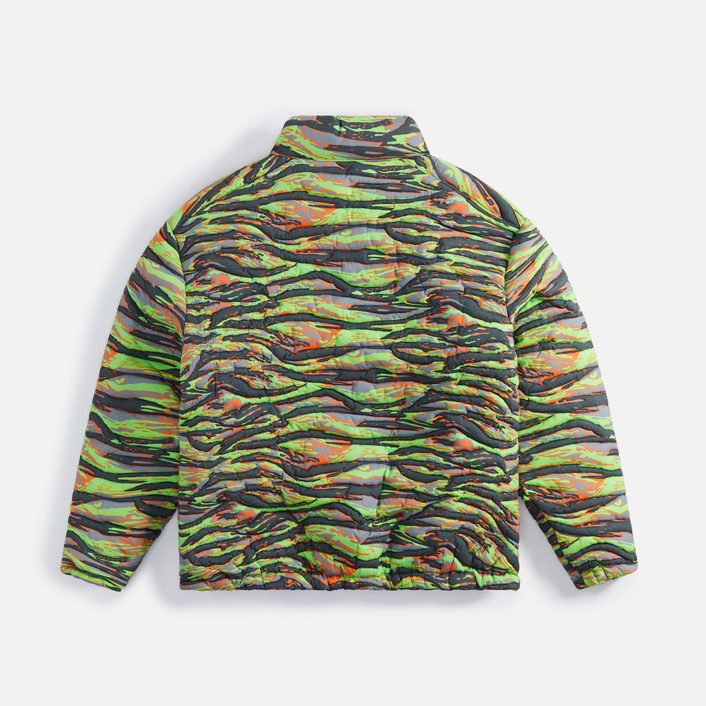 ERL Printed Quilted Puffer - Green Rave Camo – Kith