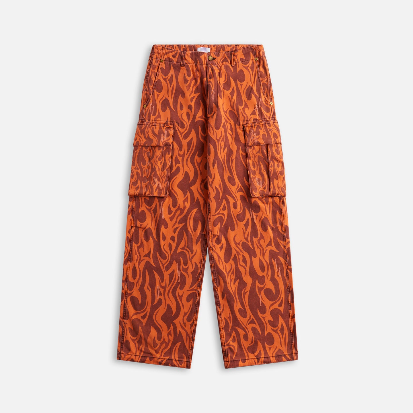 ERL Printed Cargo Pants - Orange Flame – Kith