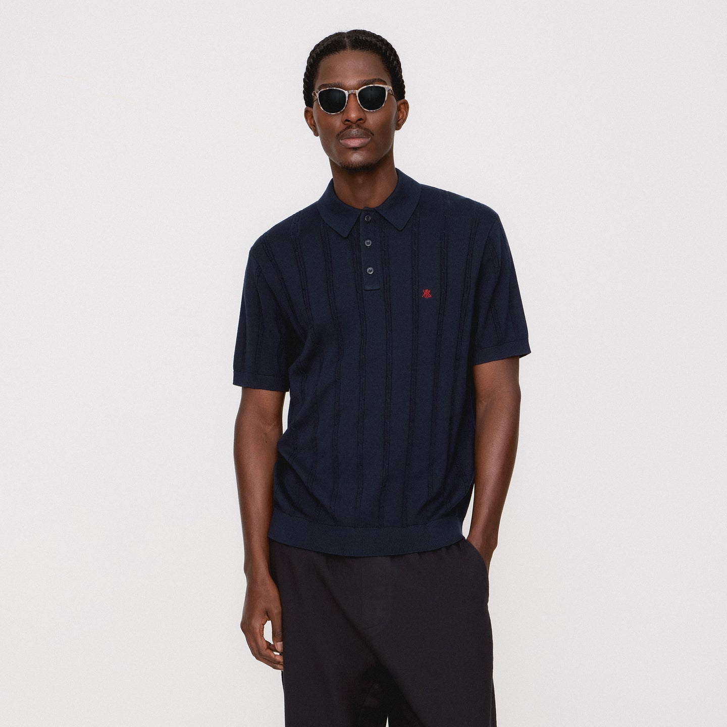 Kith Monogram Crest Reade Shirt - Nocturnal