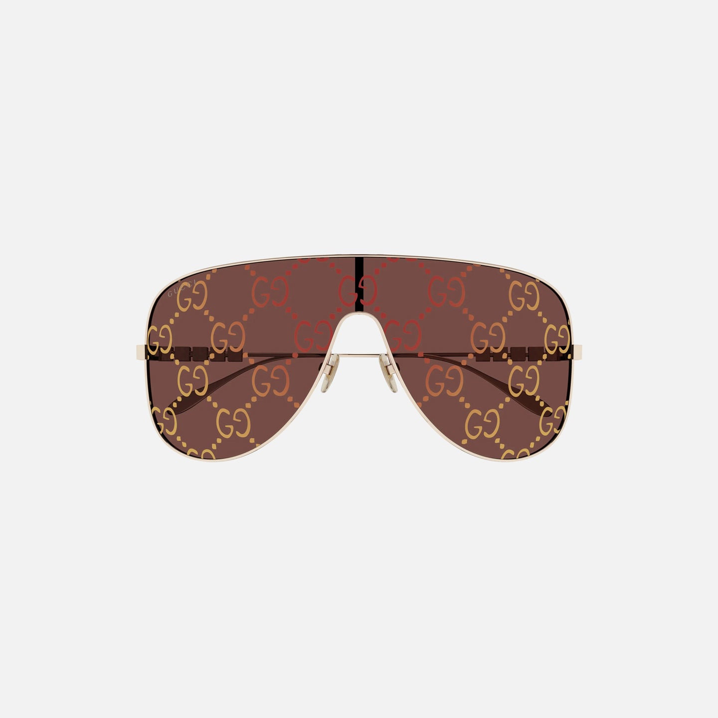 Gucci Metal Aviator Monogram Frames - Red – Kith