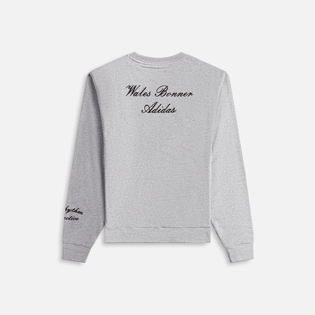 adidas Originals by Wales Bonner Crewneck - Heather Grey – Kith