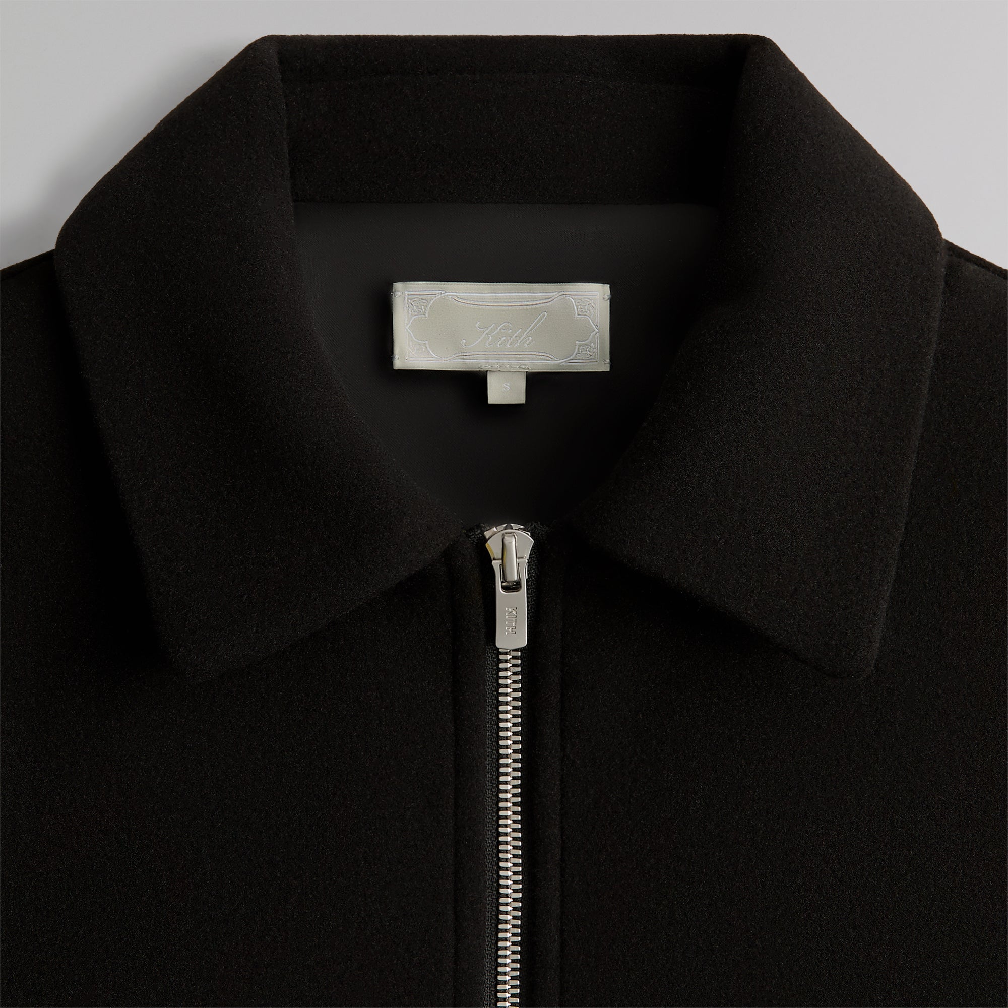 Kith Felted Jersey Lane Coaches Jacket - Black Kith Felted Jersey Lane Coaches Jacket - Black