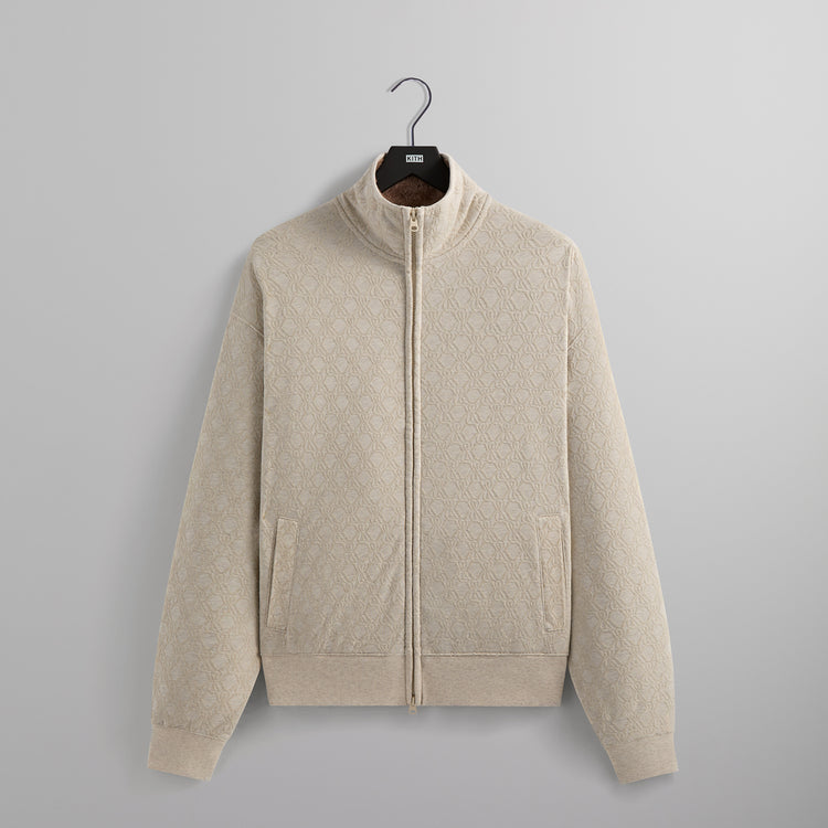 Kith Bonded Fleece Wyona Full Zip - Light Heather Grey