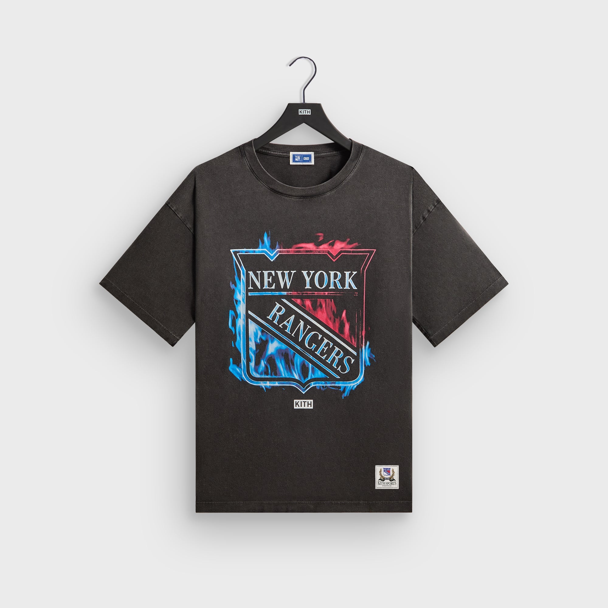 Kith for the New York Rangers Fire Vintage Jones Tee - Black