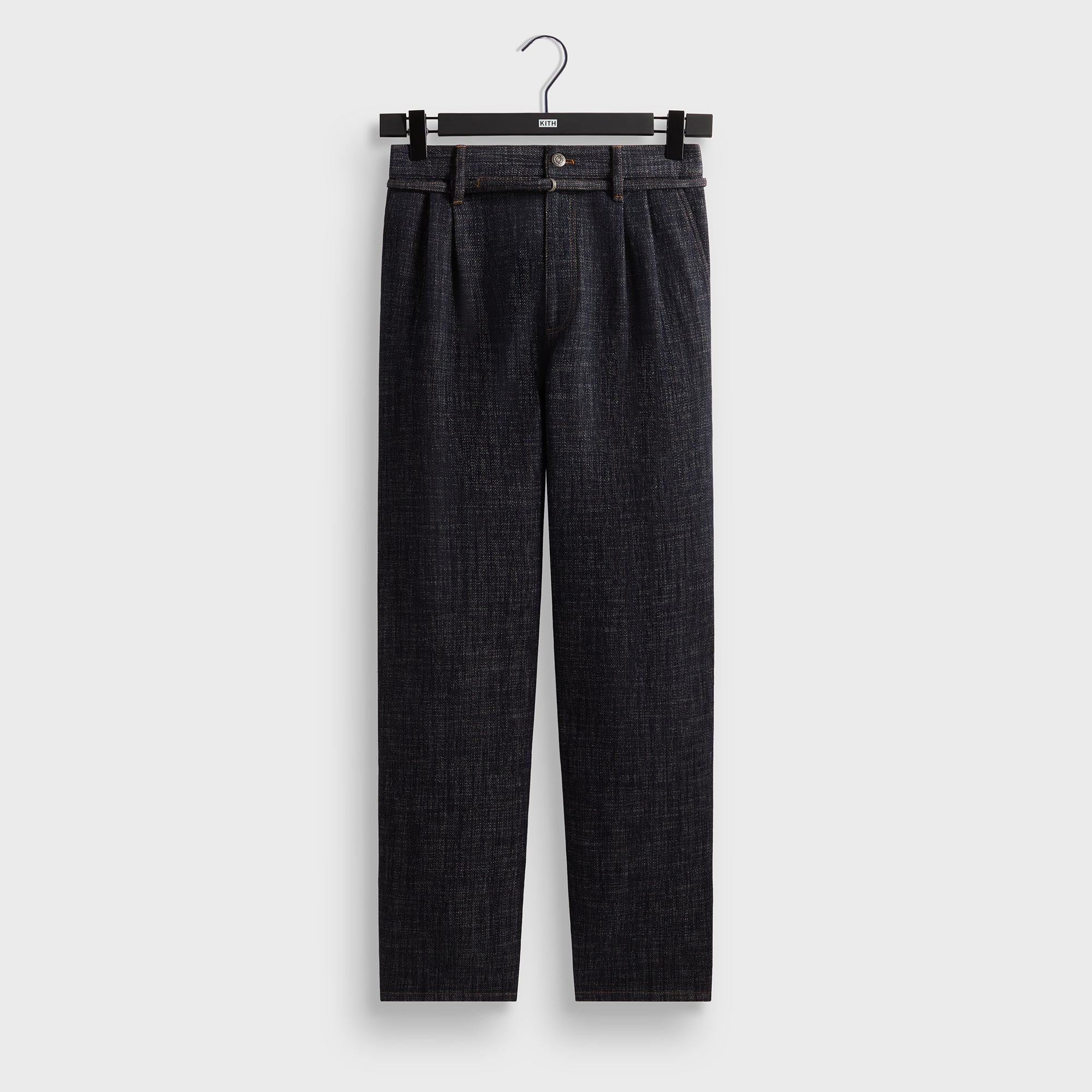 &Kin Eli Pleated Trouser - Blue Navy – Kith