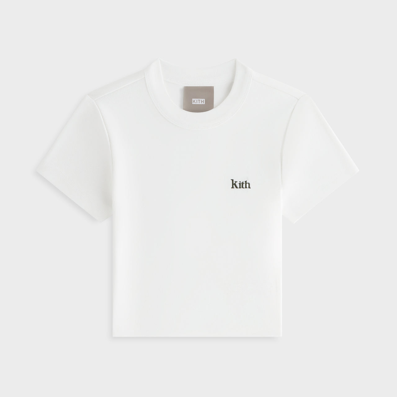 Kith Women Lucy Cropped Long Sleeve II Tee - White