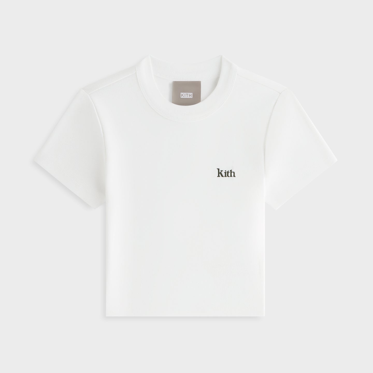 Kith Women Lucy Cropped Long Sleeve II Tee - White