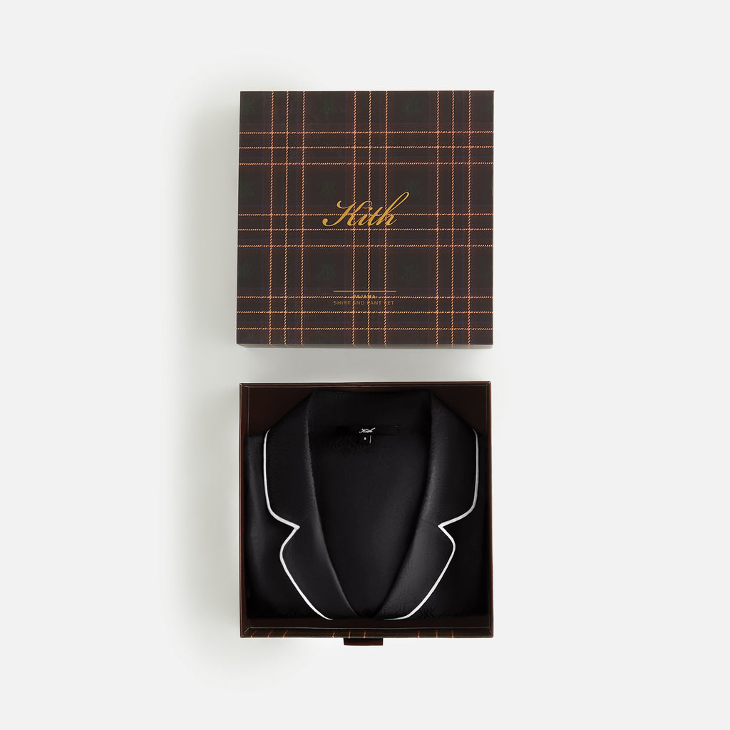 Kith Women Crest Monogram Pajama Set - Black