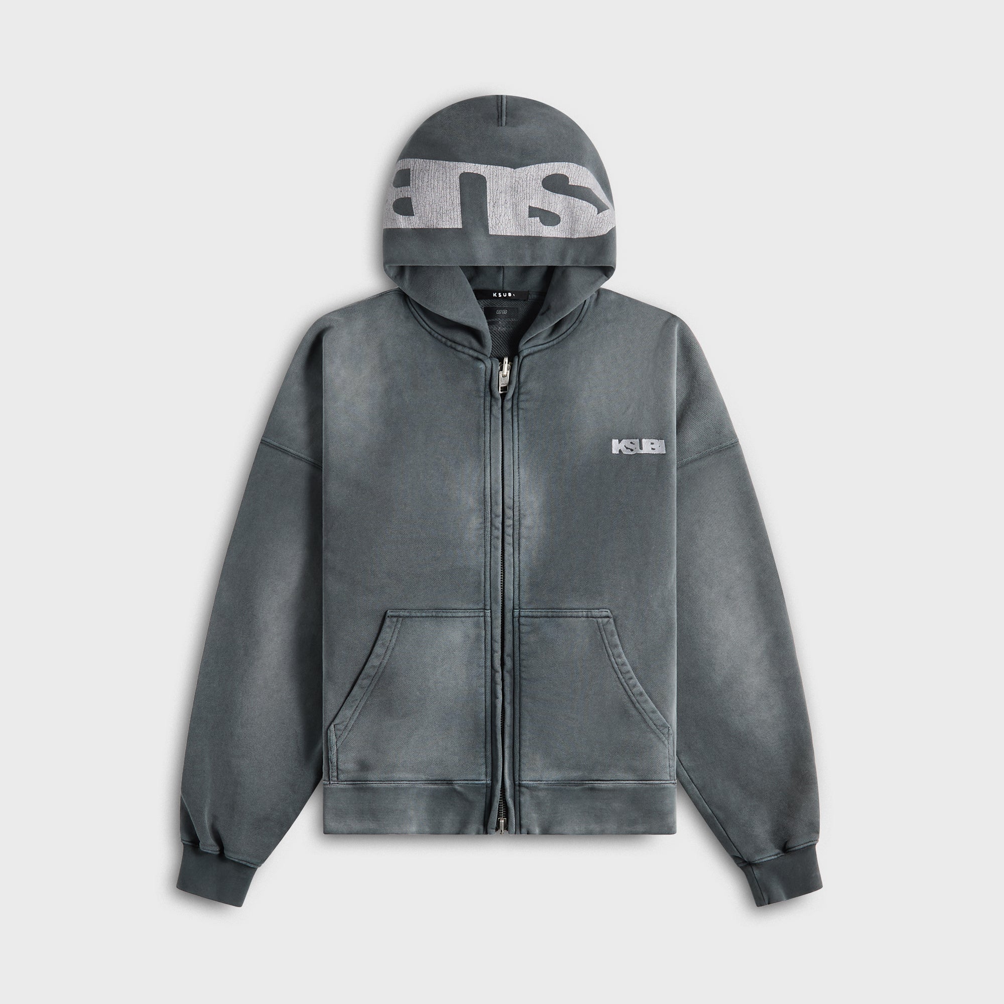 Ksubi Ace Ekcess Zip Thru Hoodie - Black Fade – Kith