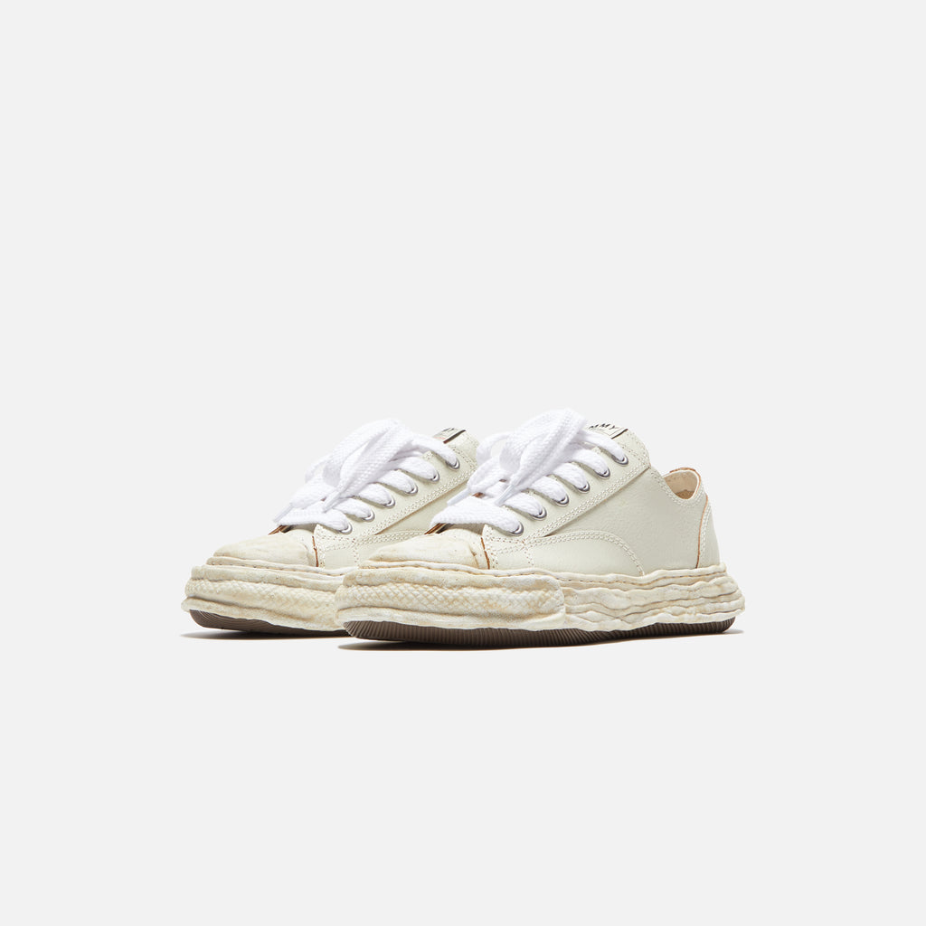 Mihara Yasuhiro Peterson Low 23 Cracking Leather - White – Kith
