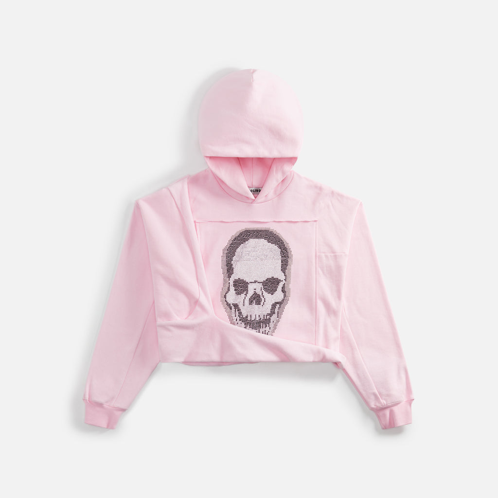 Ottolinger Otto Cropped Drape Hoodie - Light Pink – Kith