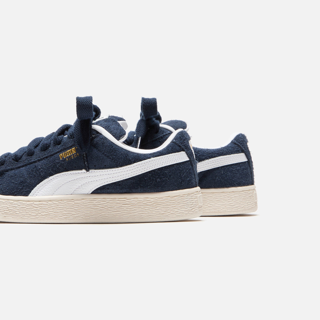 Puma Suede XL Hairy Club - Navy / Frosted Ivory – Kith