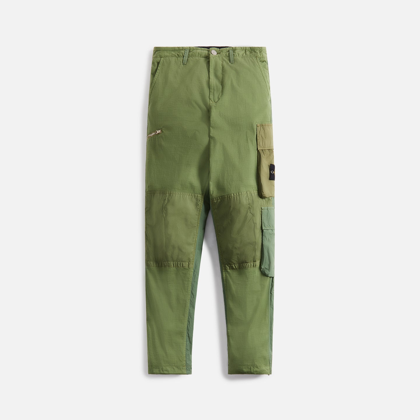 Stone Island Mix Fabric Garment Dyed Pant - Sage – Kith