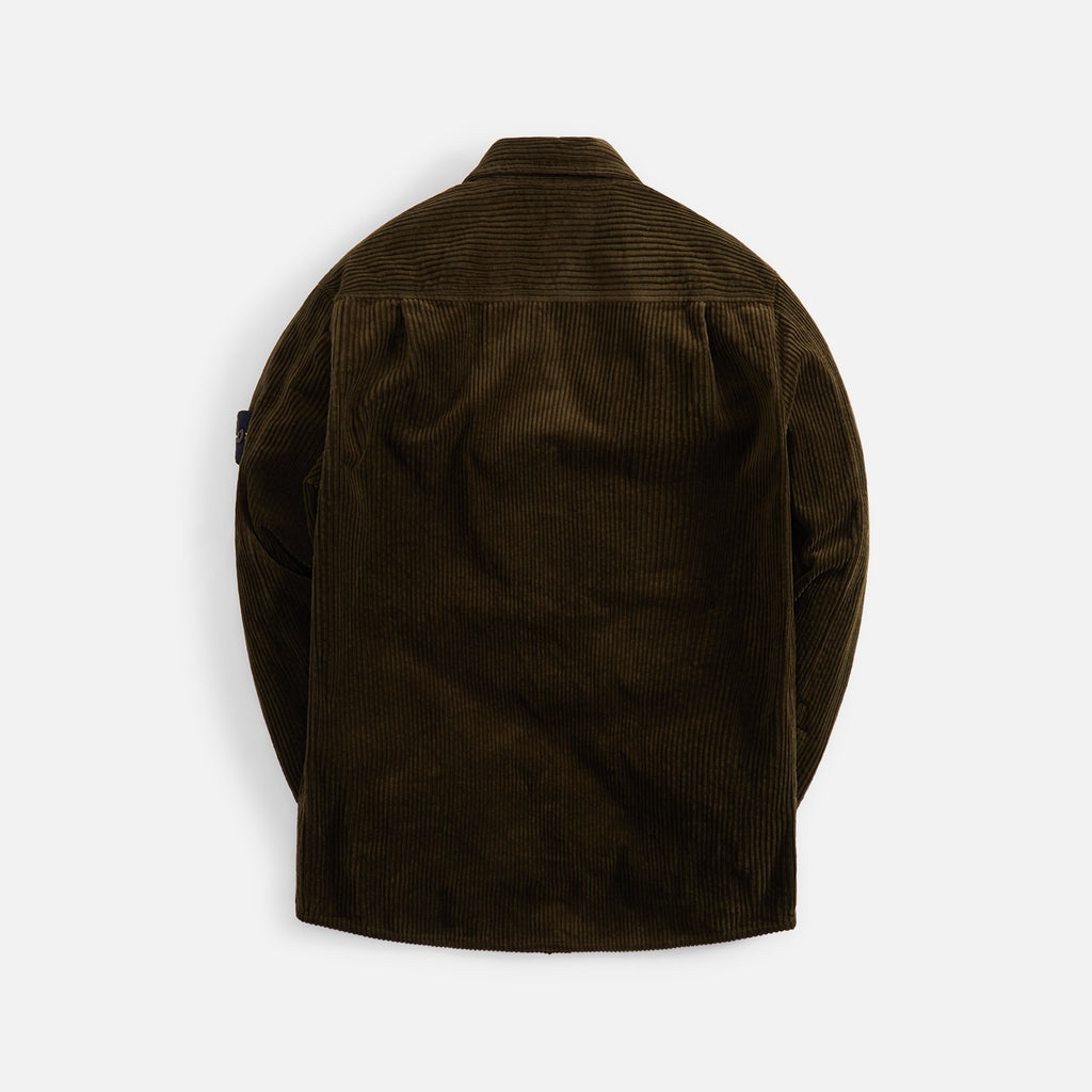 Stone Island Cotton Corduroy Overshirt - Olive – Kith