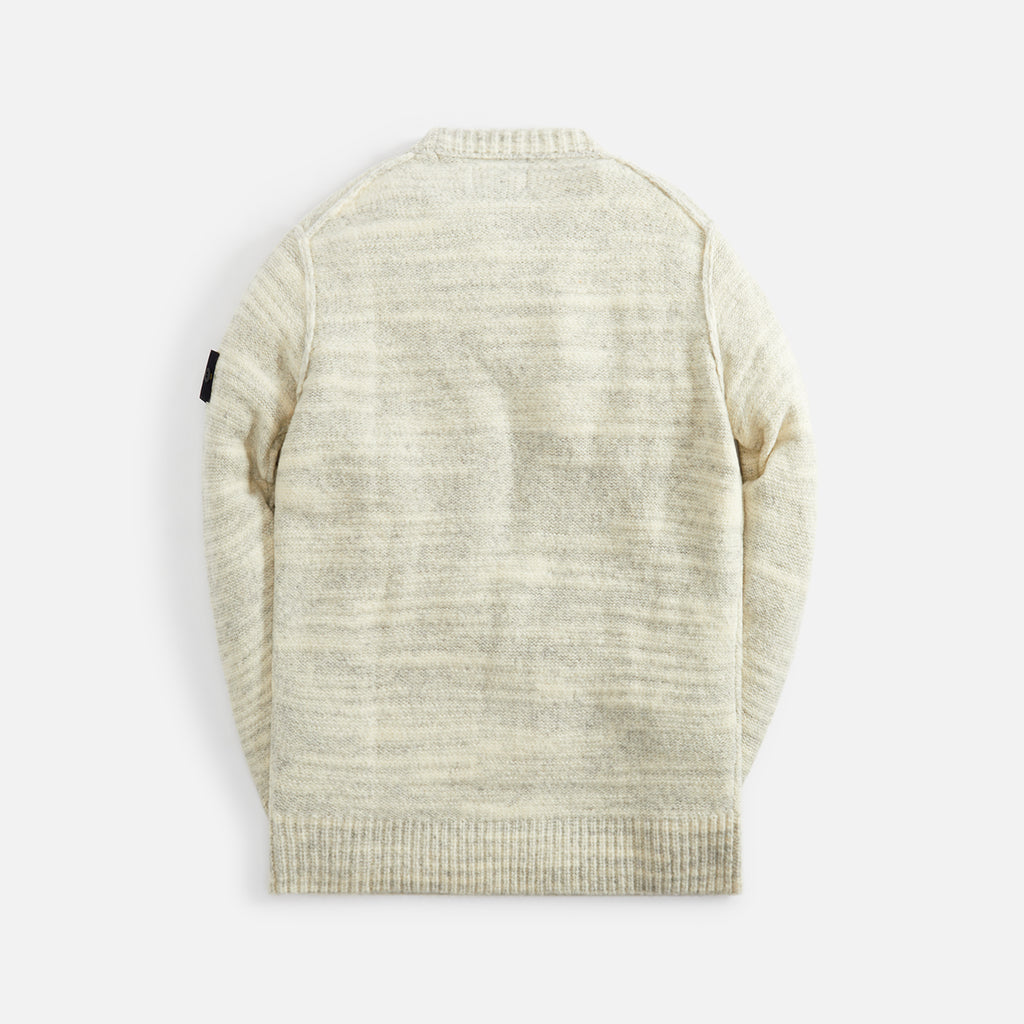 Stone Island Wool Nylon Yarn Crewneck - Plaster – Kith