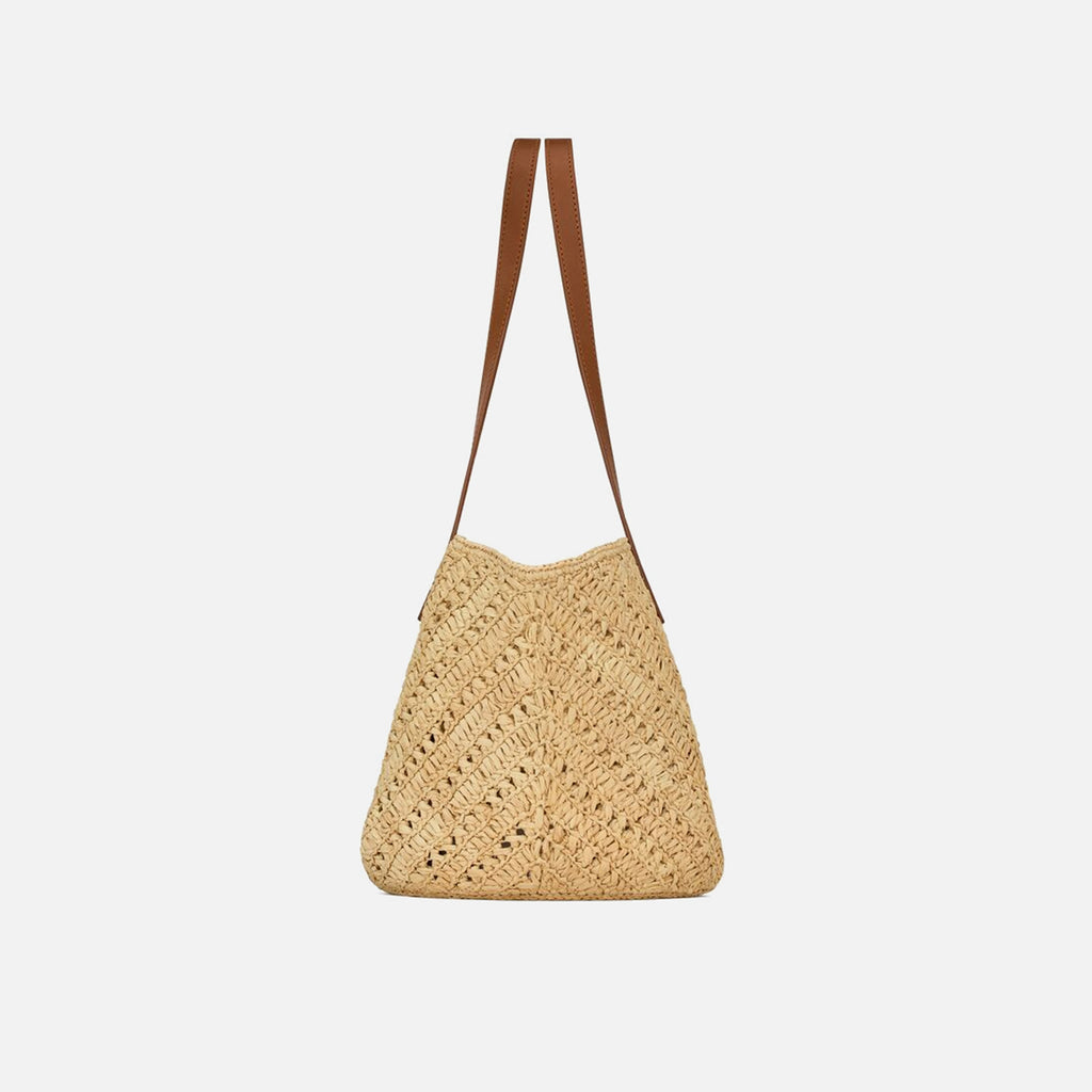 Saint Laurent Panier Rafia Tote Bag - Natural / Brick – Kith
