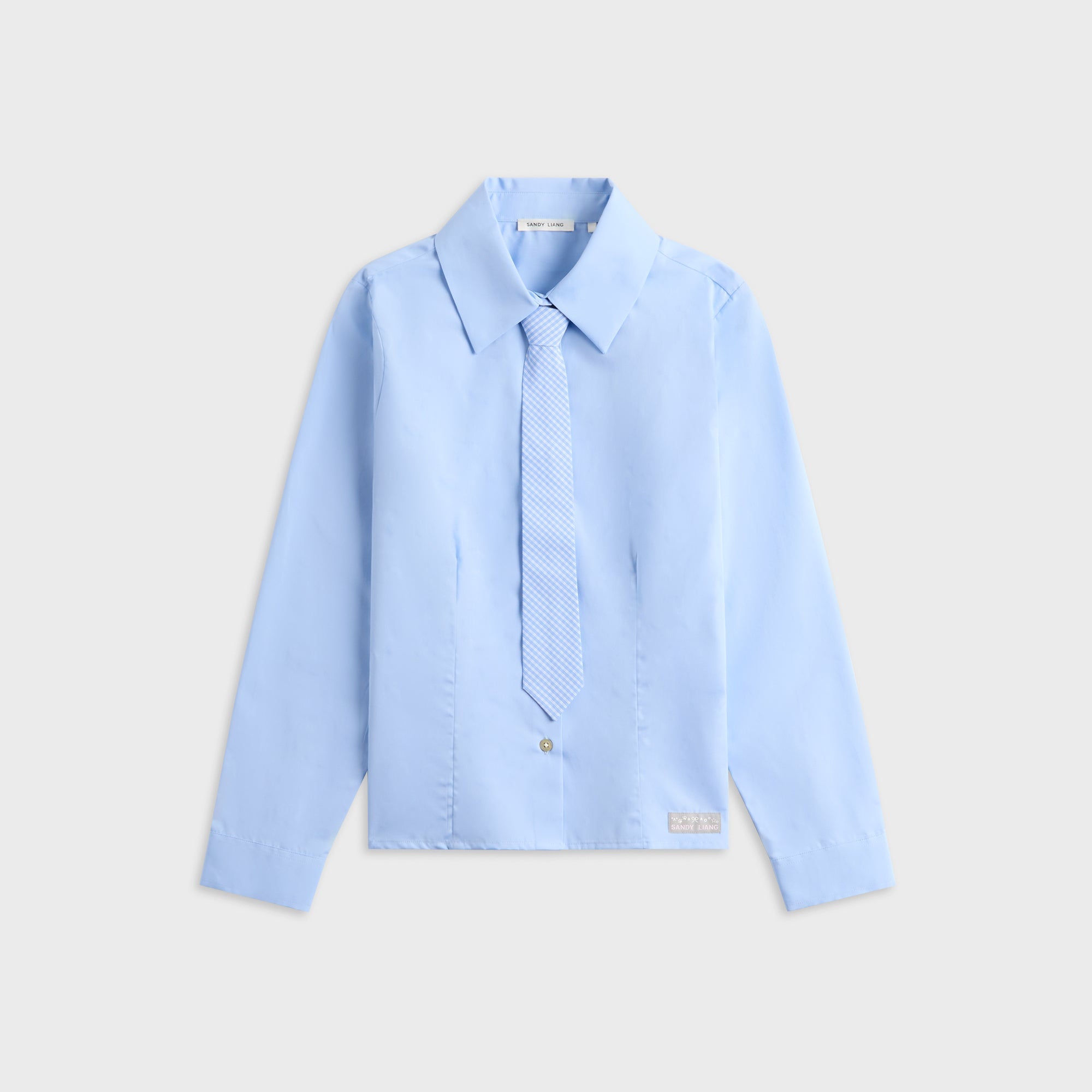Sandy Liang Levi Shirt - Light Blue – Kith