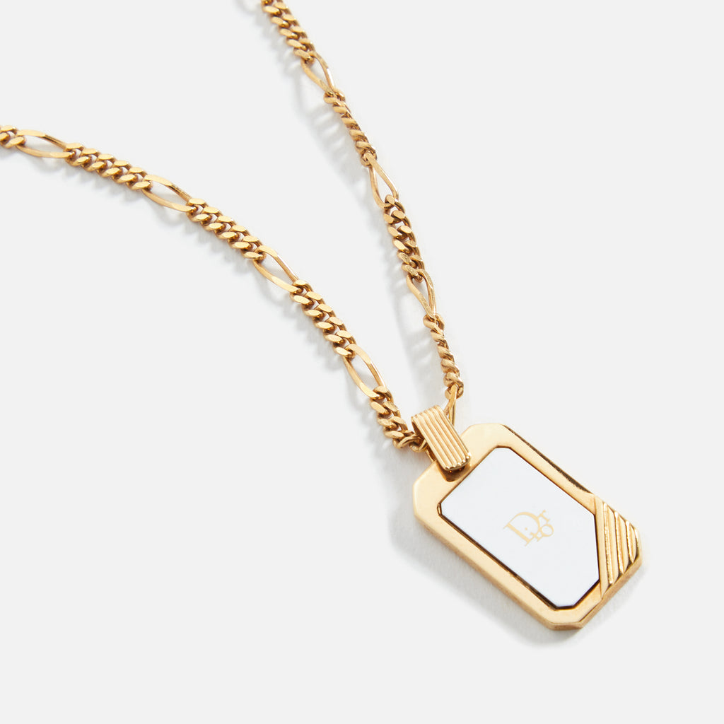 WGACA Dior Dog Tag Necklace - Gold – Kith