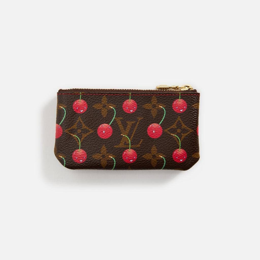 WGACA Louis Vuitton x Takashi Murakami Cherry Clef Pochette Coin Purse ...