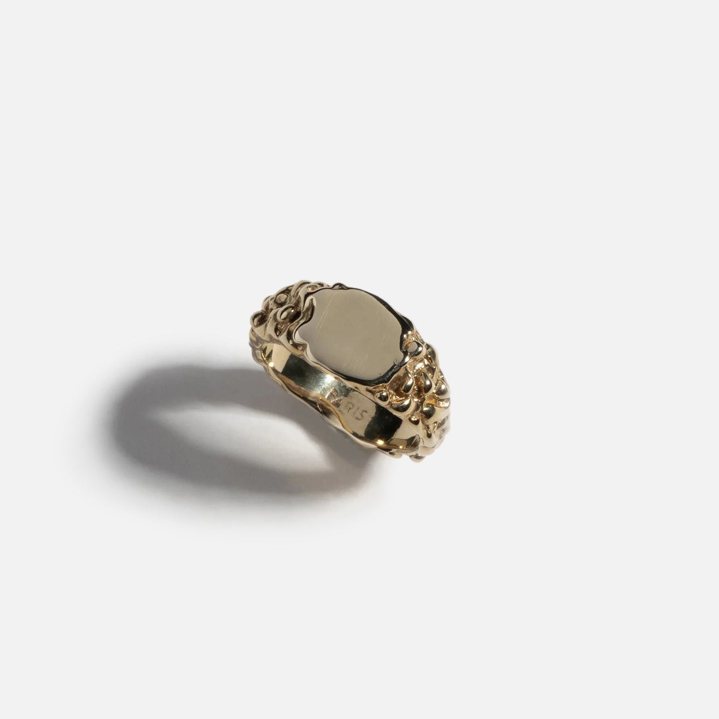 Faris Small ROCA Signet Ring - 14k Gold Plated Bronze – Kith