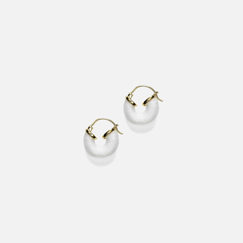 Anni Lu Petit Swell Hoop - White – Kith