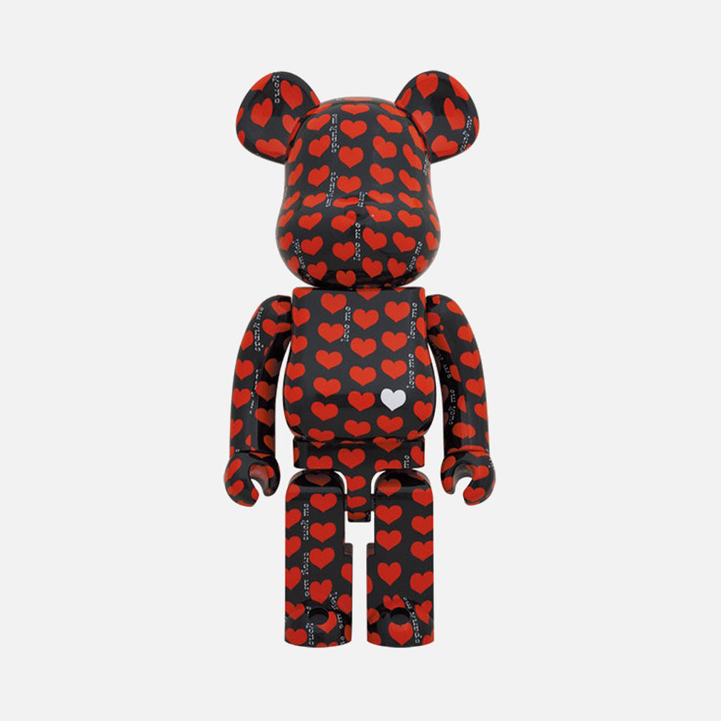 BearBrick Black Heart 1000% – Kith
