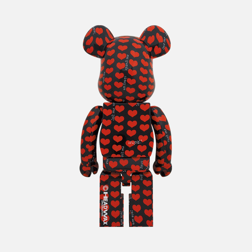 BearBrick Black Heart 1000% – Kith