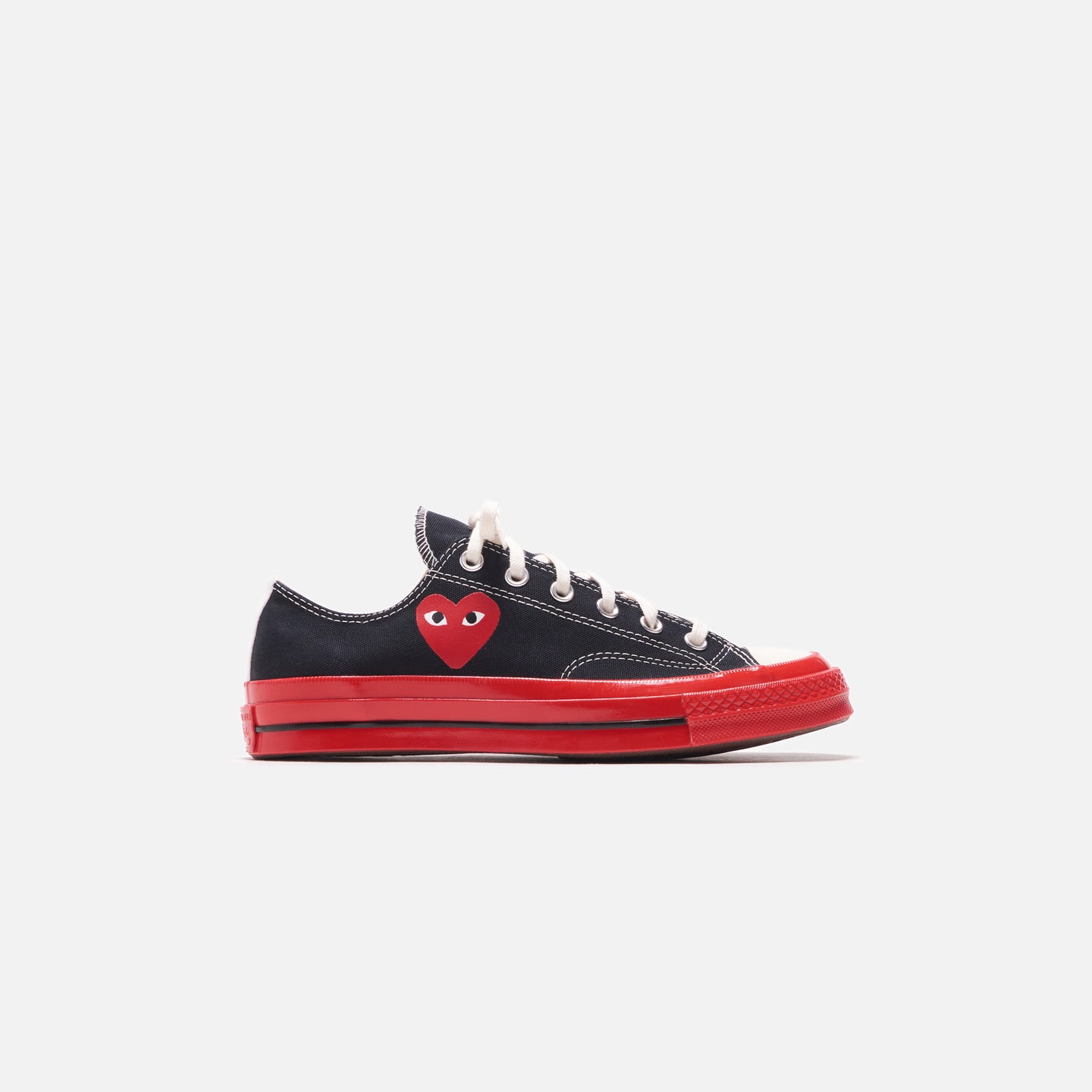 Converse x Comme des Garçons CDG Play Red Sole Low Top - Black – Kith