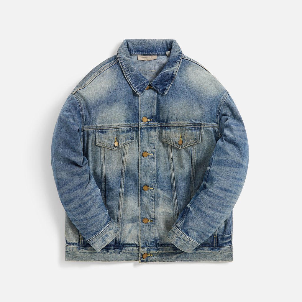 Essentials Trucker Jacket - Indigo Blue – Kith