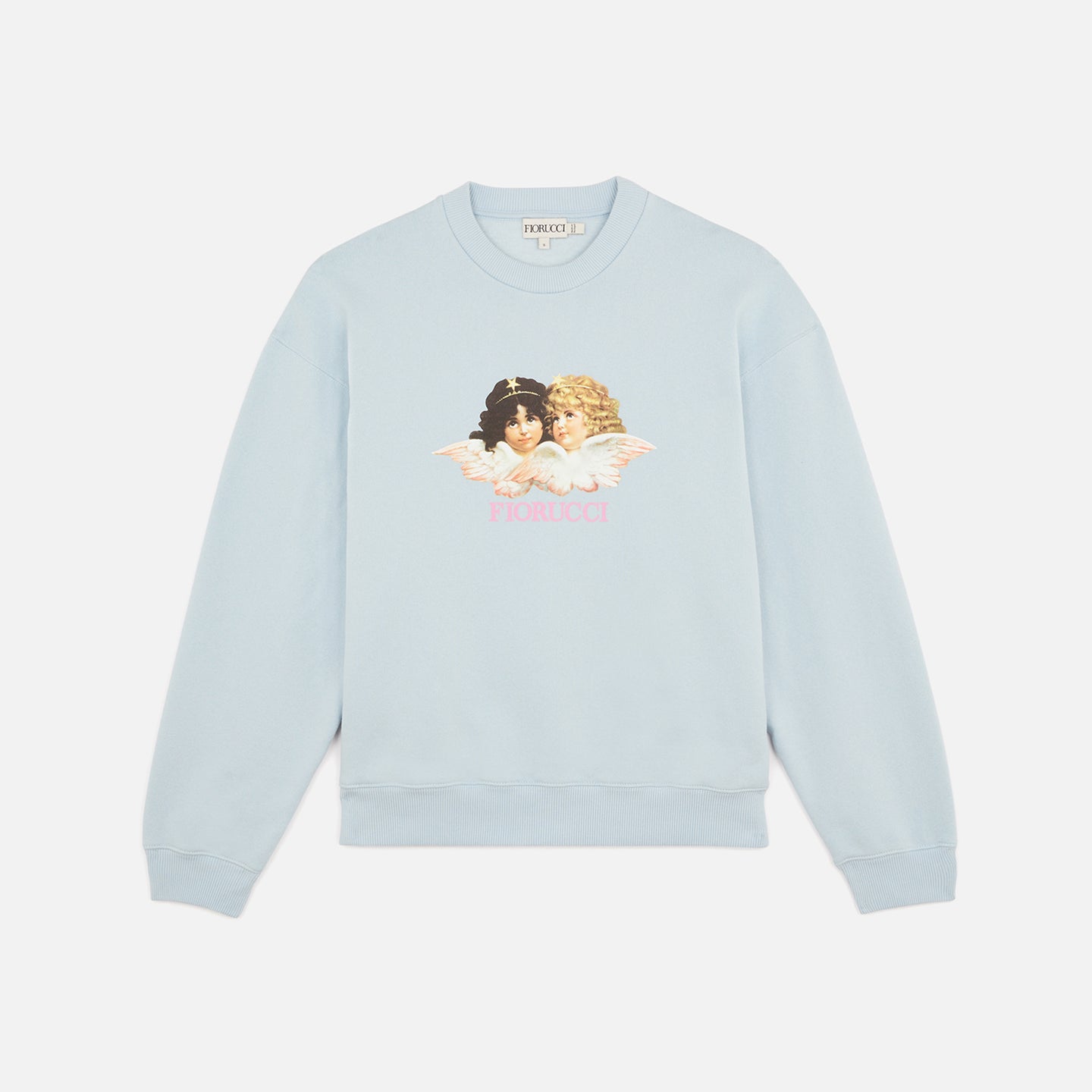 Fiorucci Crewneck Angel Sweatshirt - Light Blue – Kith