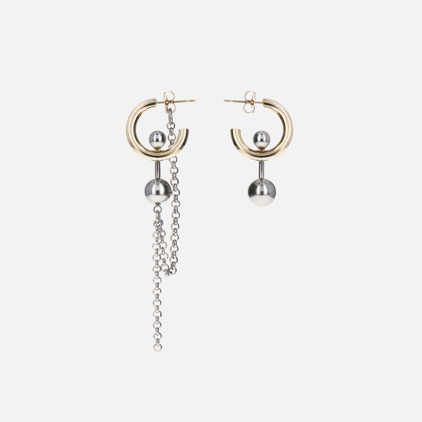 Justine Clenquet Alexa Earrings - Gold / Palladium – Kith