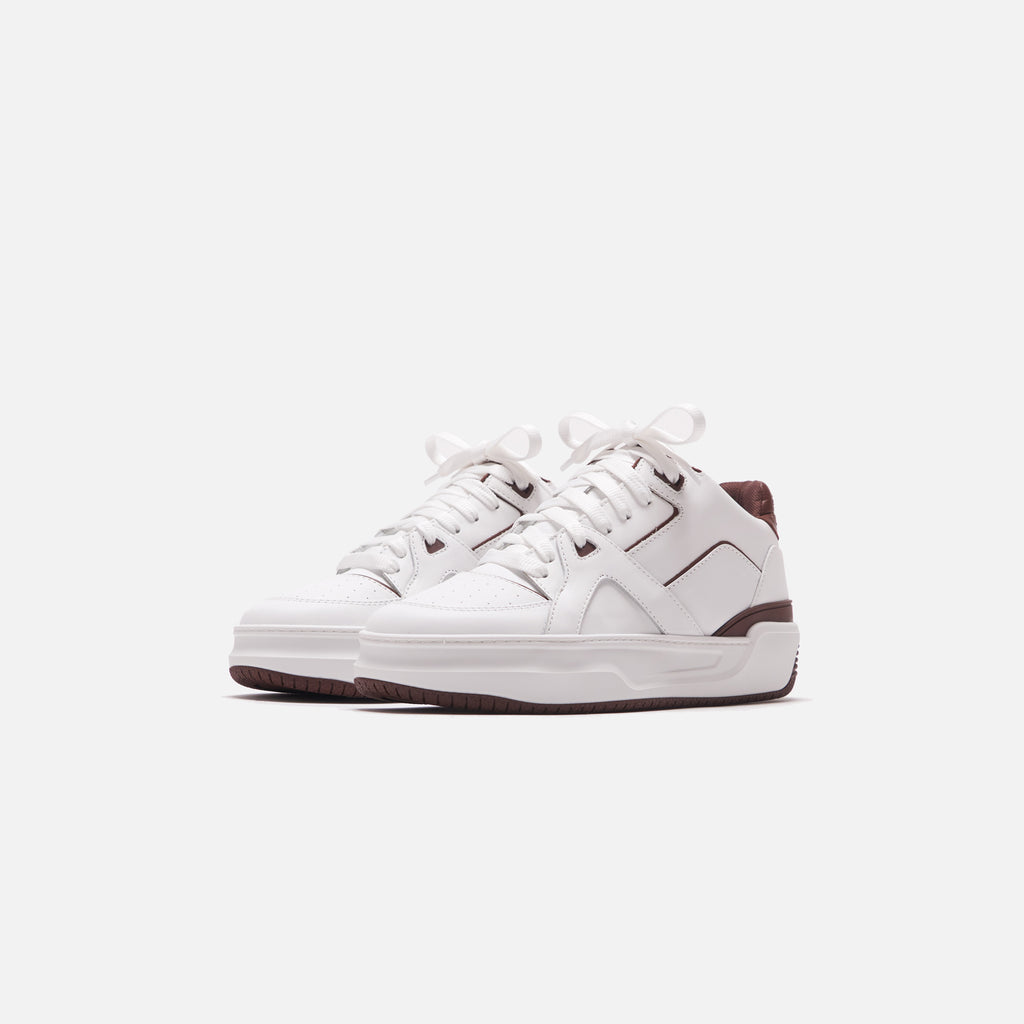 Just Don JD3 Luxury Courtside Low - White / Chocolate – Kith