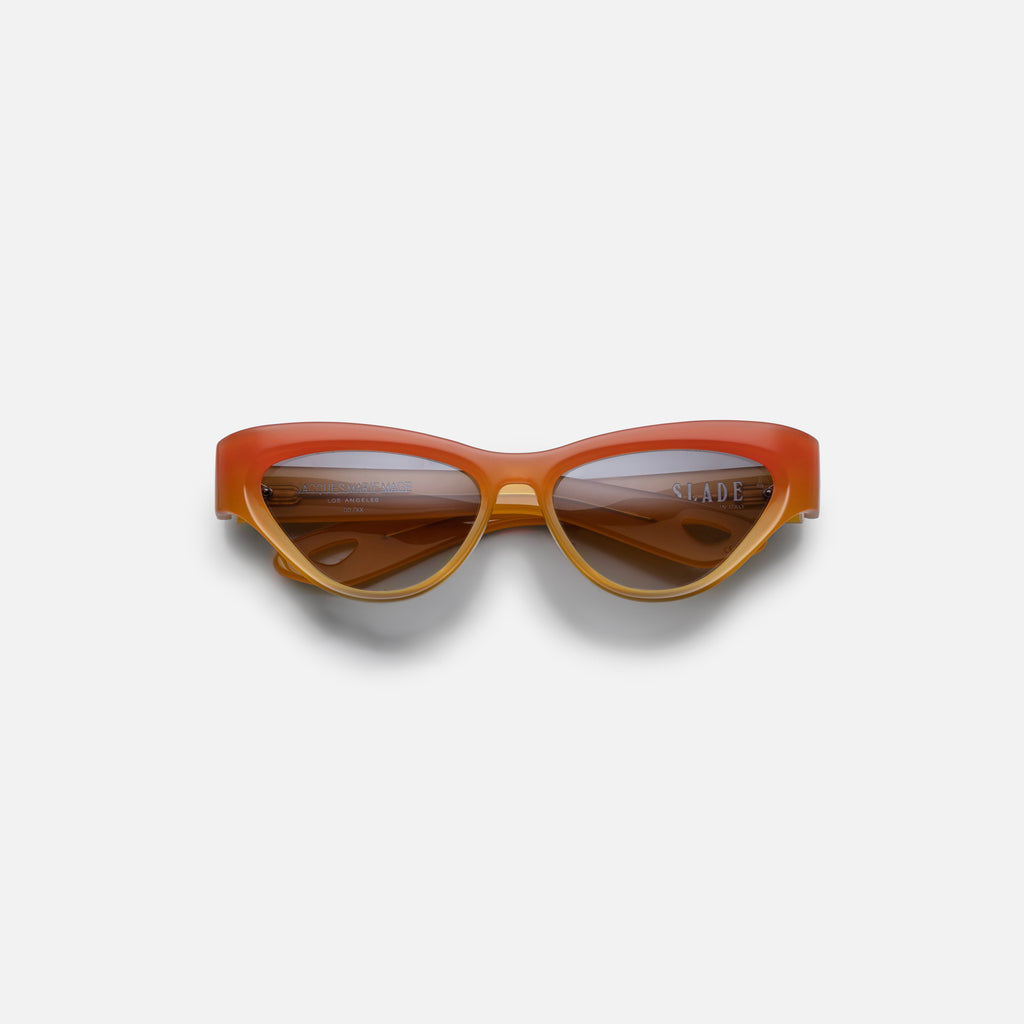 Jacques Marie Mage Slade Crush Frame Brandy Gradient Lens Silver Hardw ...