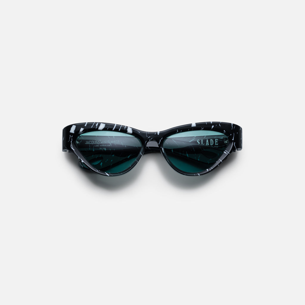 Jacques Marie Mage Slade Marble Frame Seagreen Lens Silver Hardware ...