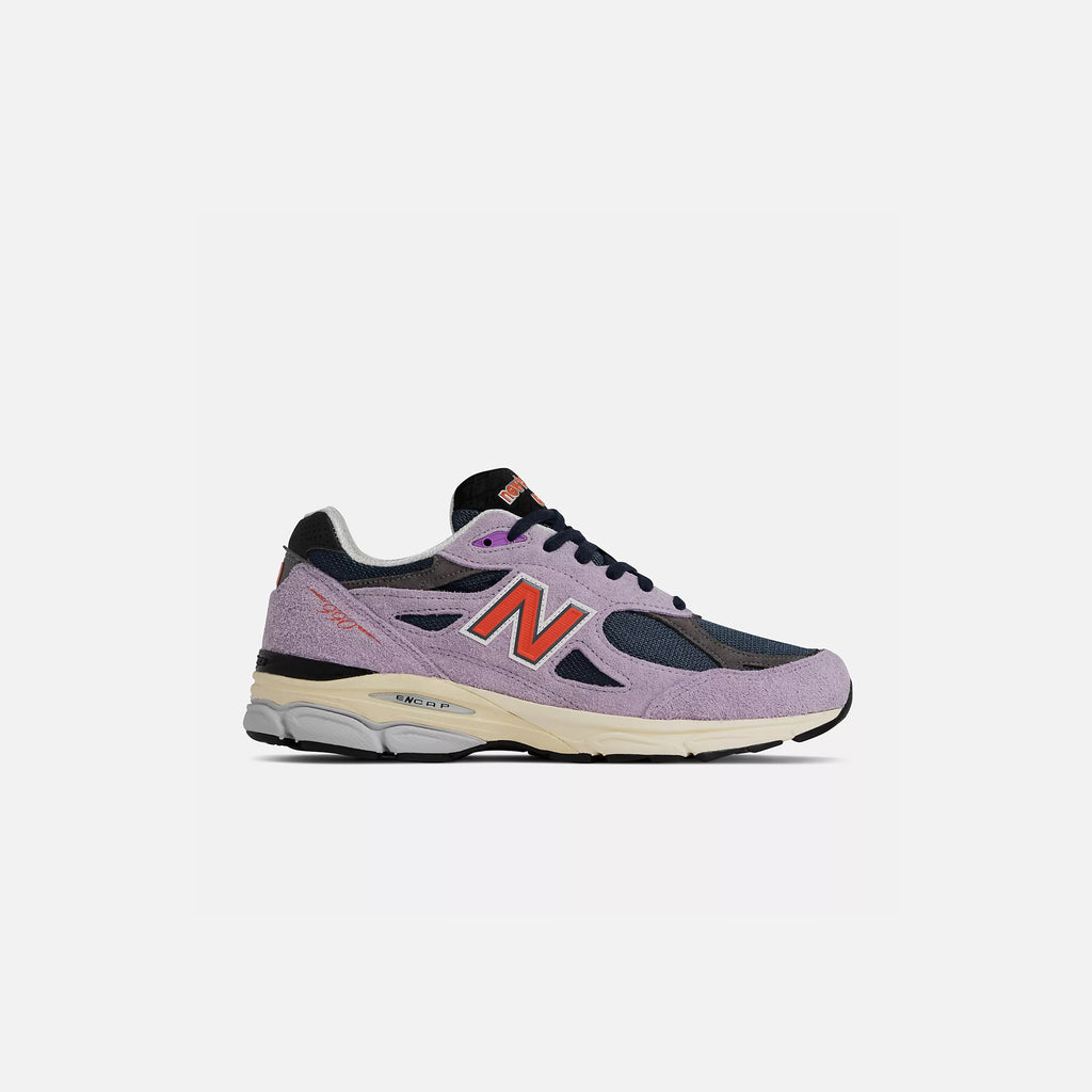 New Balance Made in USA 990 v3 - Lilac / Grey / Red – Kith